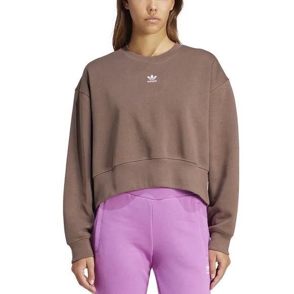 adidas | Tops | Nwt Adidas Adicolor Essentials Crew Sweatshirt Earth ...